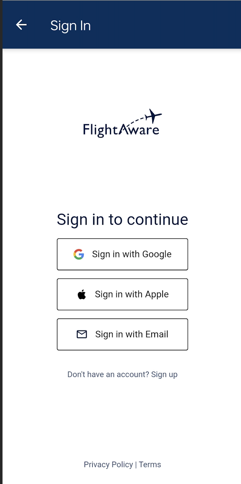 How Do I Log Into My Account On The FlightAware Android App? – FlightAware