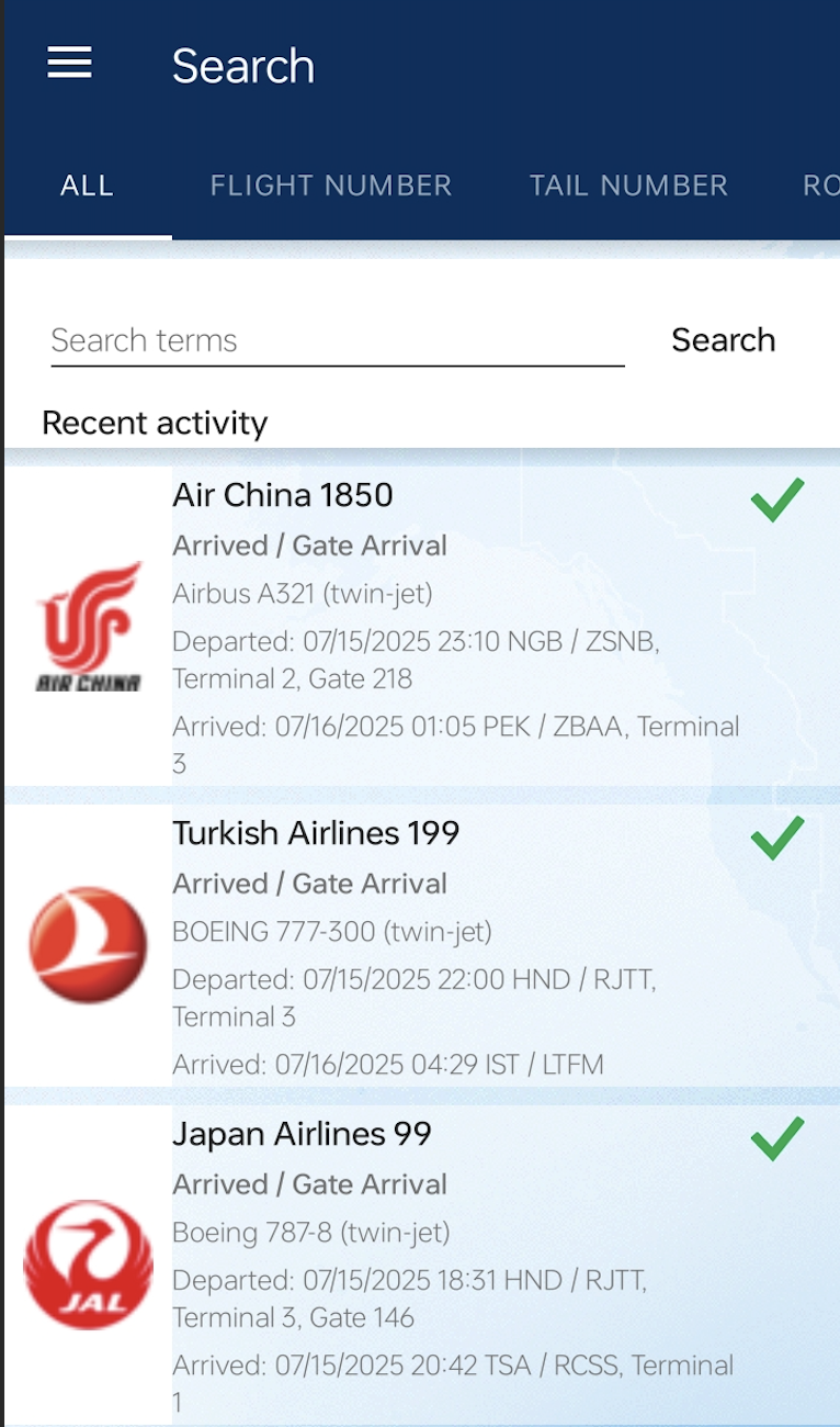 How Do I Clear My Search History On The Android FlightAware App ...