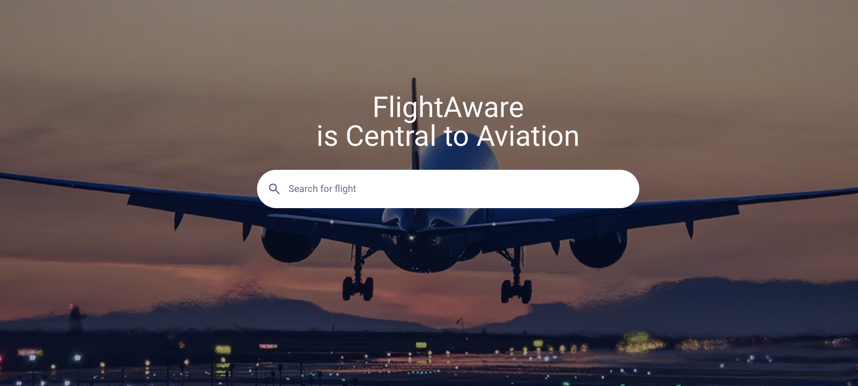 How Do I Search for Flight Information From the FlightAware Homepage ...
